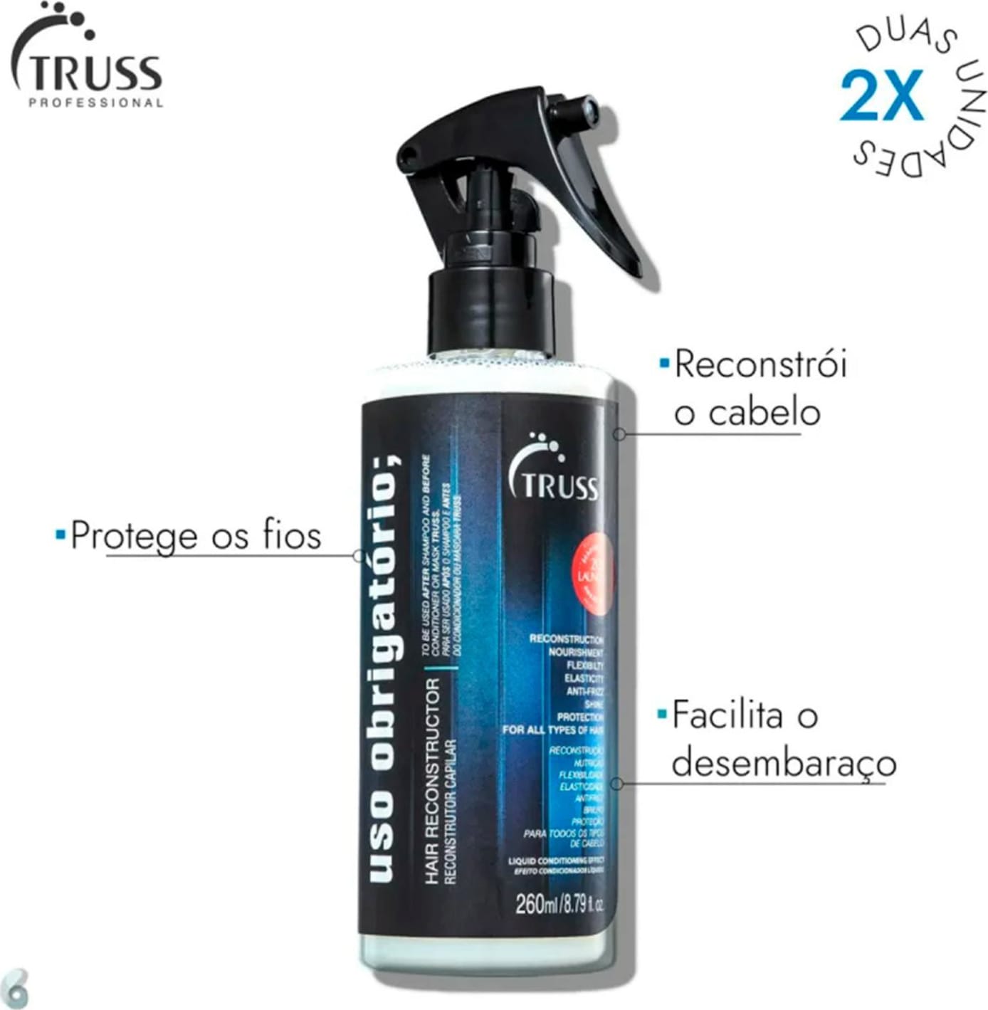 Truss Kit Uso Obrigatório Leave-in Dupla (2 unidades)