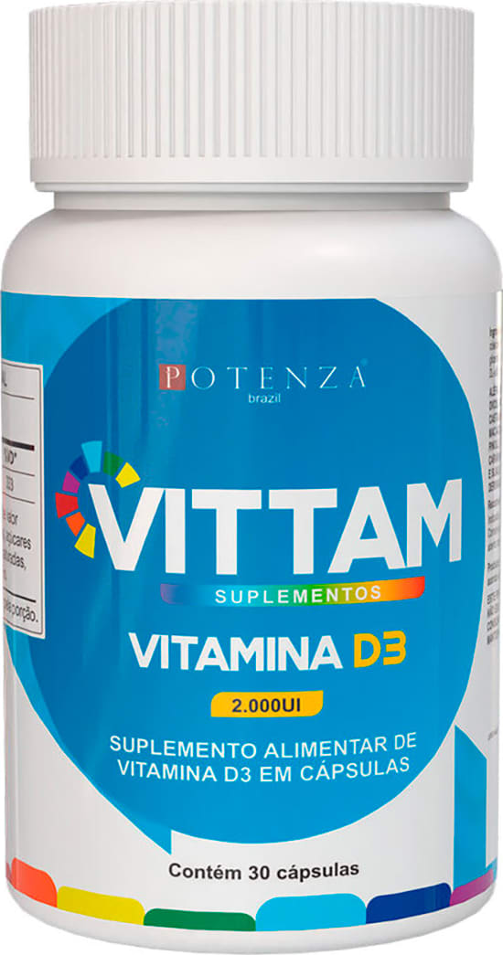 Potenza Vittam Vitamina D3 2000ui Suplemento Alimentar | Beleza na Web