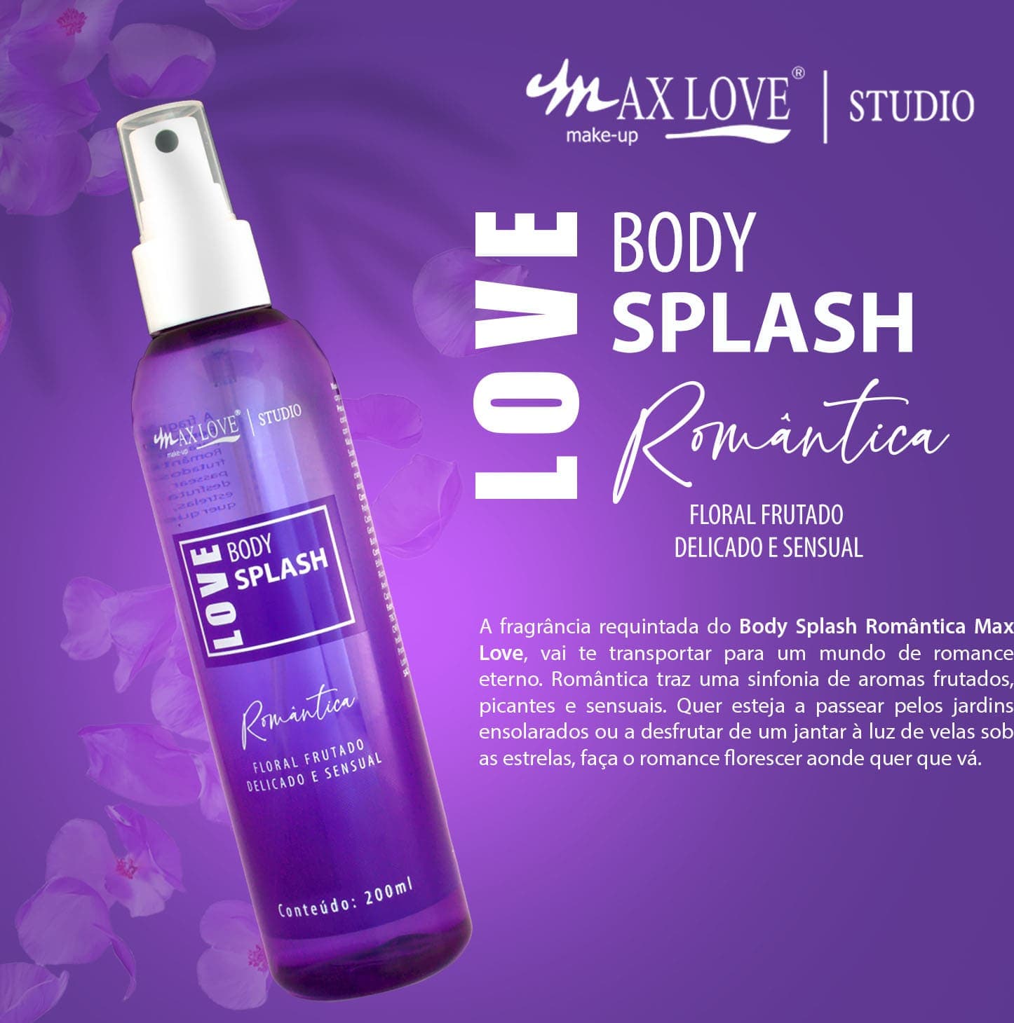 Body Splash Max Love Romântica | Beleza na Web
