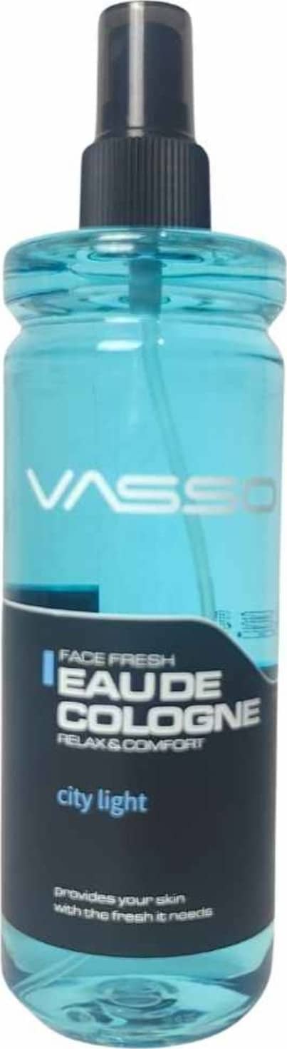 Água de Colonia Body Splash City Light, Vasso Men, Masculino Pós Banho Essência Amadeirada 370ML