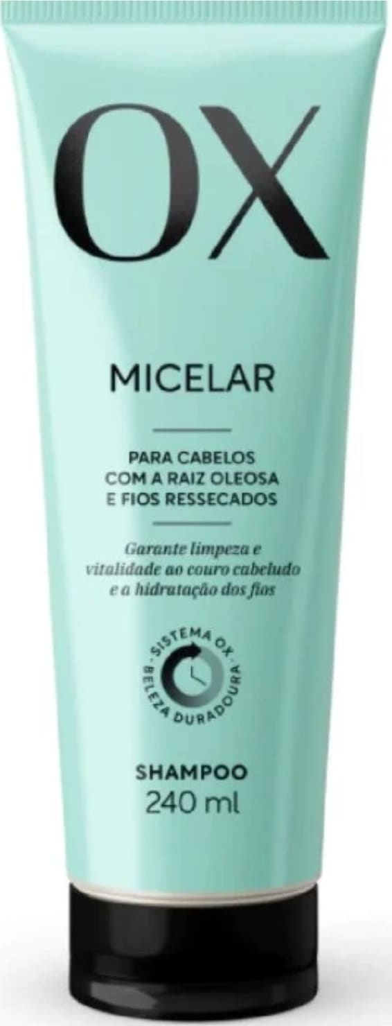 Shampoo OX Micelar, Ox Cosméticos, Raizes Oliosas e Ponta Ressecada ...