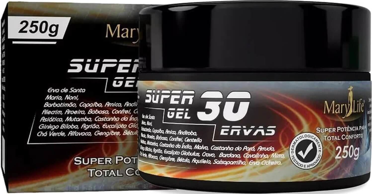 Mary Life - Gel Desodorante Massageador Super 30 Ervas Efeito Gelo ...