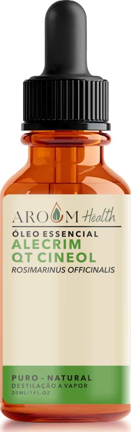 Óleo Essencial Aroom Aromaterapia Alecrim QT Cineol | Beleza na Web