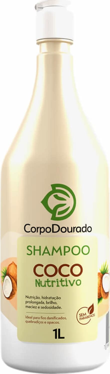 Shampoo Corpo Dourado Coco Nutritivo | Beleza na Web