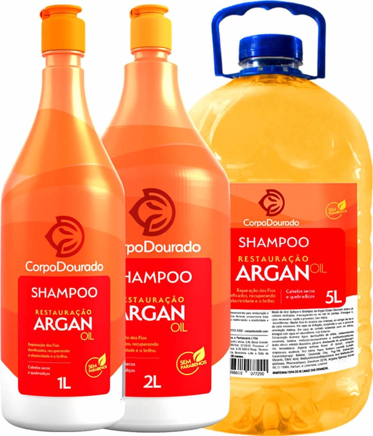 Shampoo Corpo Dourado Restauração Argan Oil | Beleza na Web