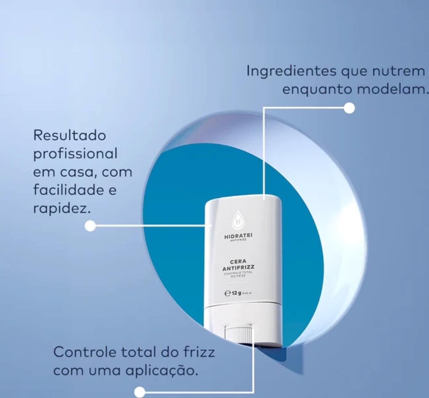 Cera Modeladora Capilar Hidratei Antifrizz | Beleza na Web