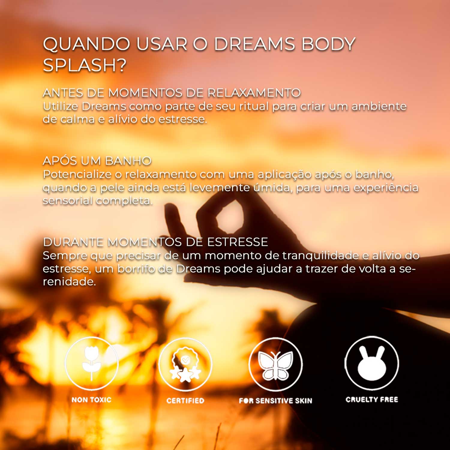 Body Splash - Dreams (Relaxing) - Deep Skin 250ml