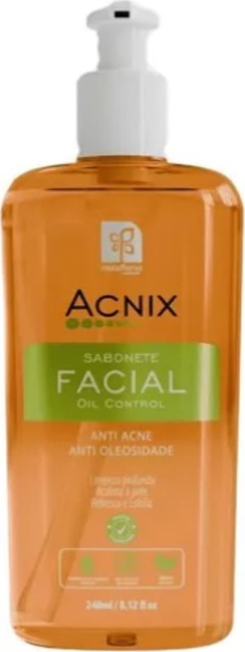 Sabonete Facial Acnix Anti Acne Oleosidade 240ml Natuflores