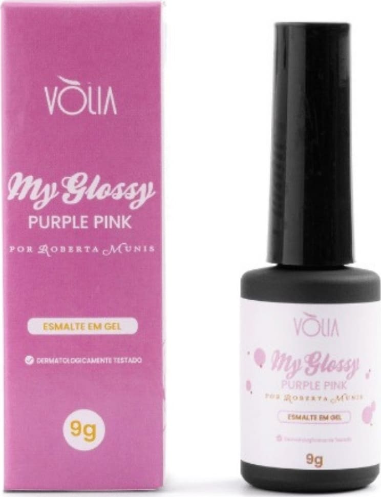 Esmalte em Gel My Glossy (Purple Pink) - Volia - 9g