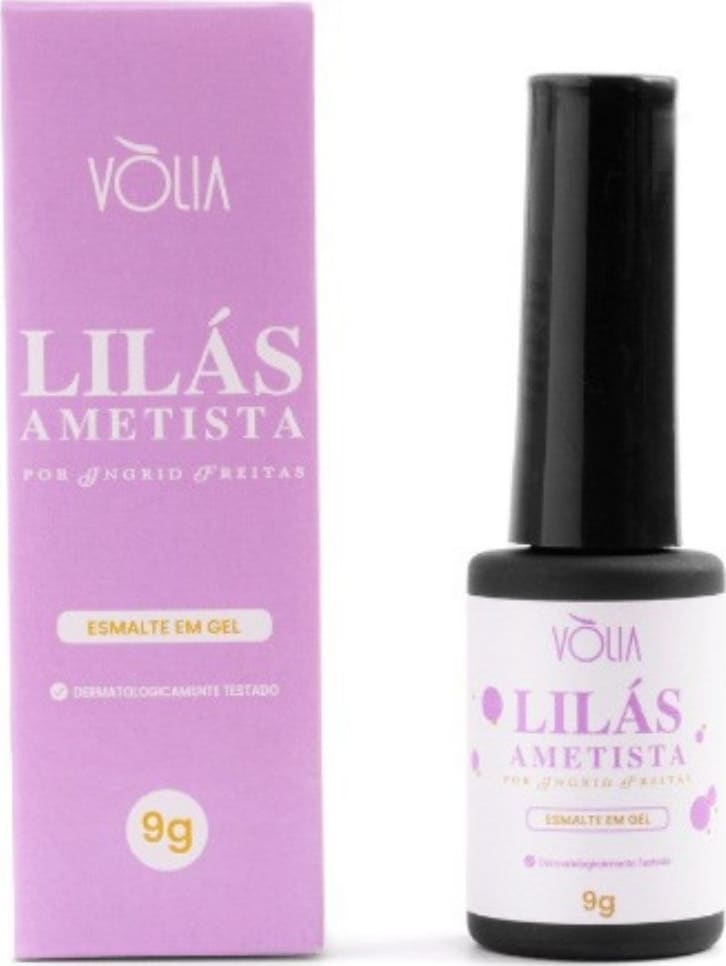Esmalte em Gel Lilás Ametista - Volia - 9g