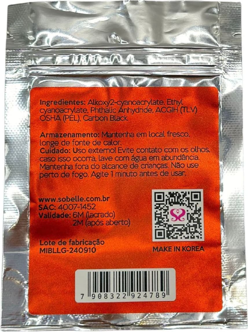 Cola Para Extensão de Cílios Sobelle Like Lash 3ml