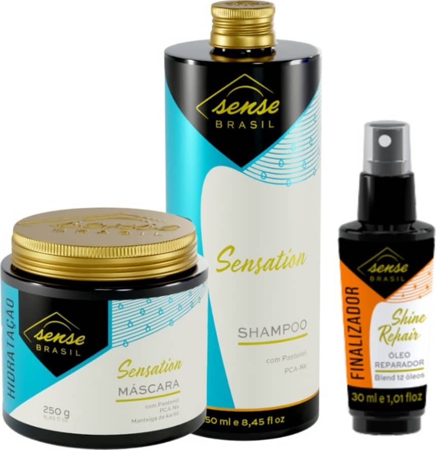 Kit Sense Sensation Duo shampoo + máscara + Óleo Finalizador
