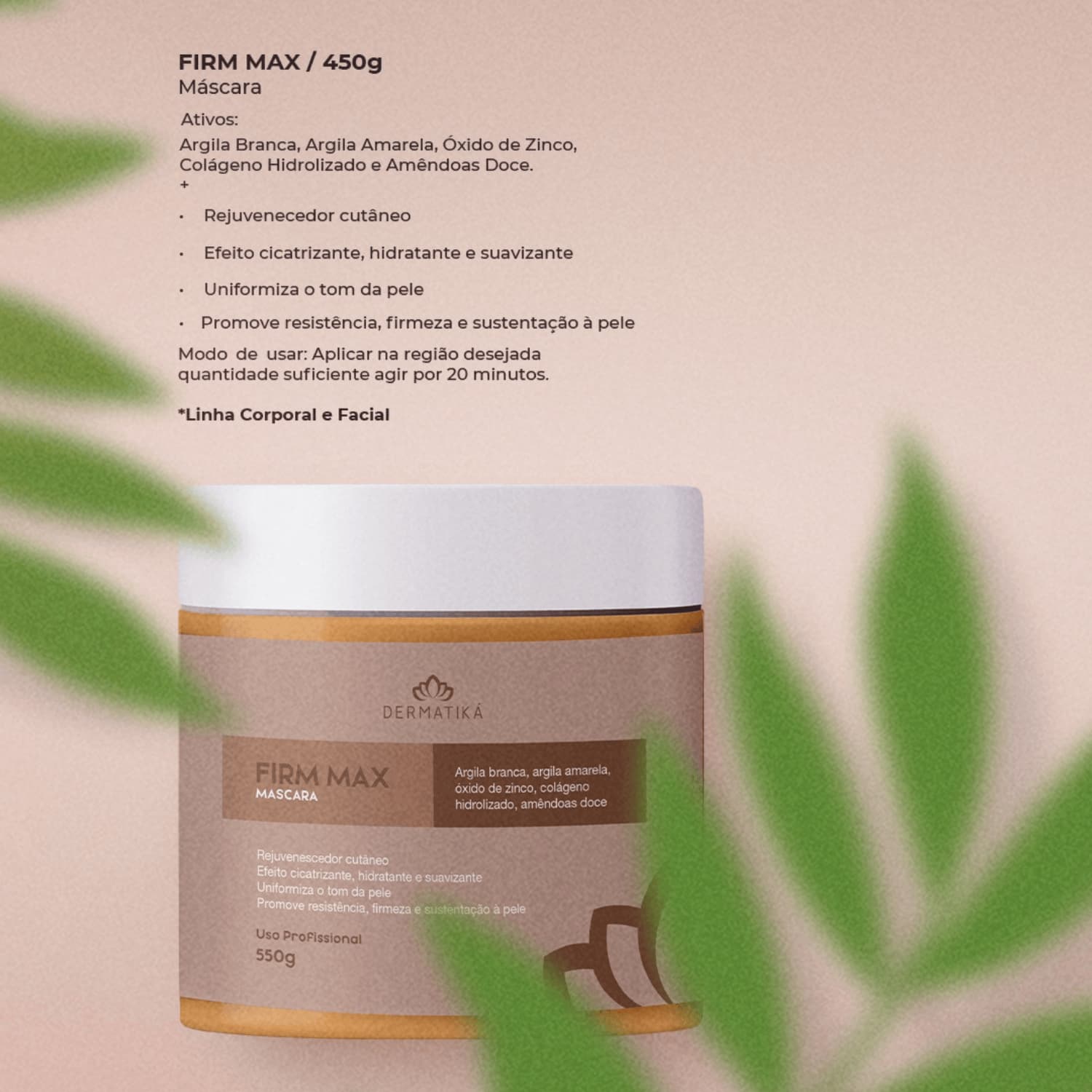 Máscara Facial Dermatiká Firm Max | Beleza na Web