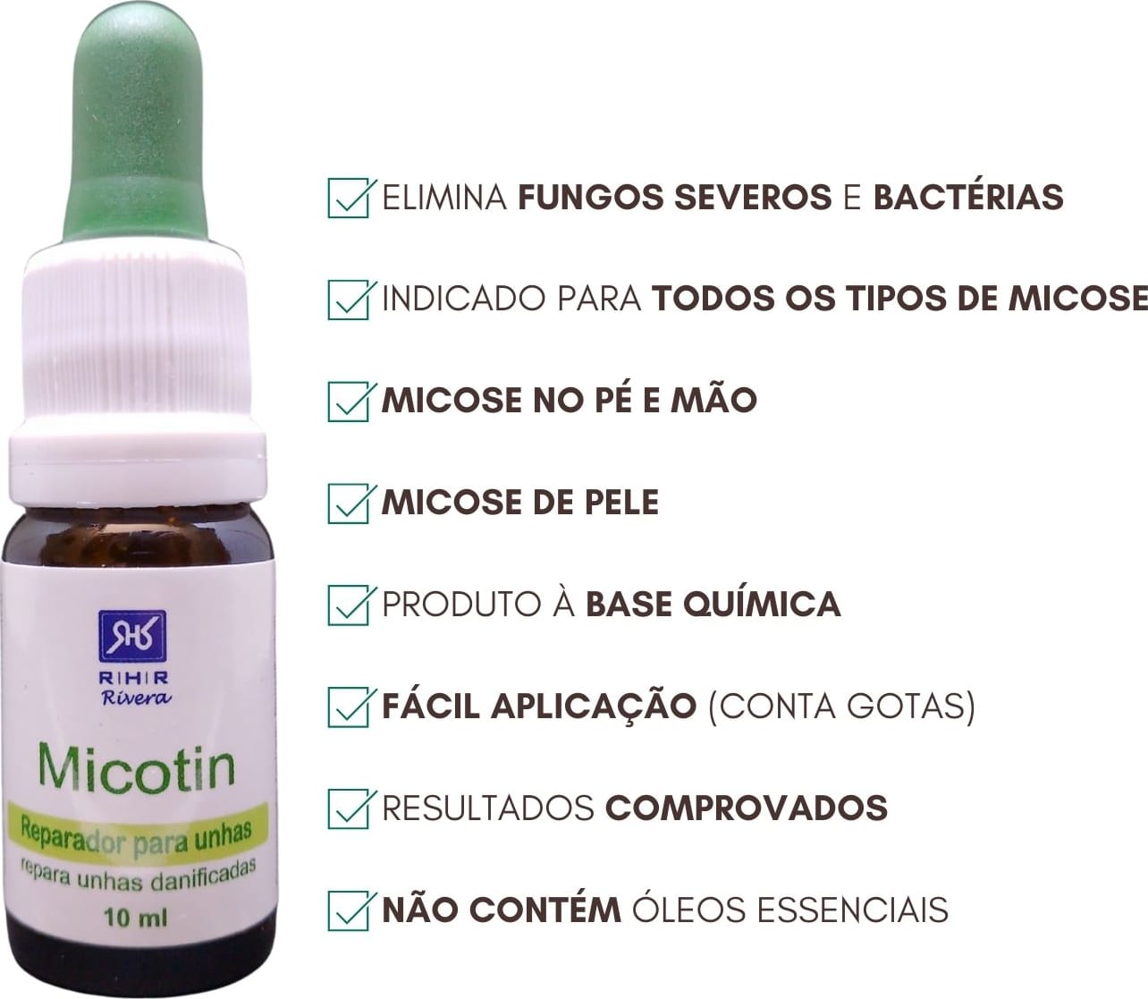 RHR Cosméticos Micotin Reparador para Unhas 10ml | Beleza na Web