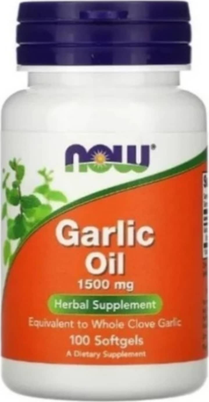 Now Foods Garlic Oil 1500mg Óleo de Alho - Suplemento Alimentar (100 Cápsulas) | Beleza na Web