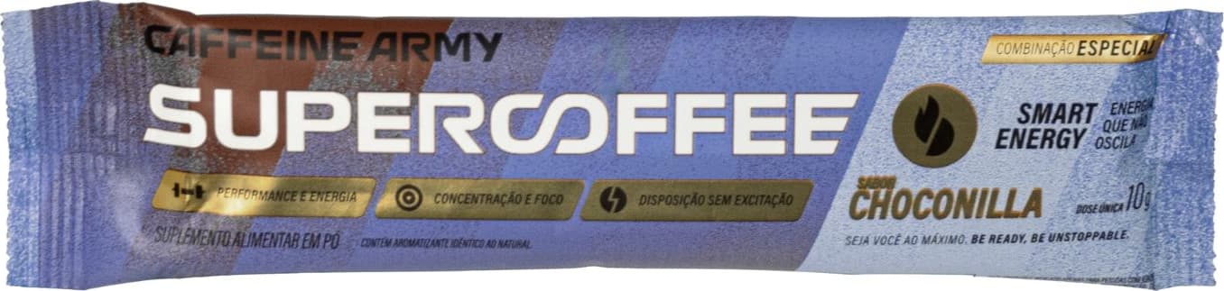 SuperCoffee 3.0 Choconilla, Caffeine Army, To Go 14 UN. Sache 10G, 140G