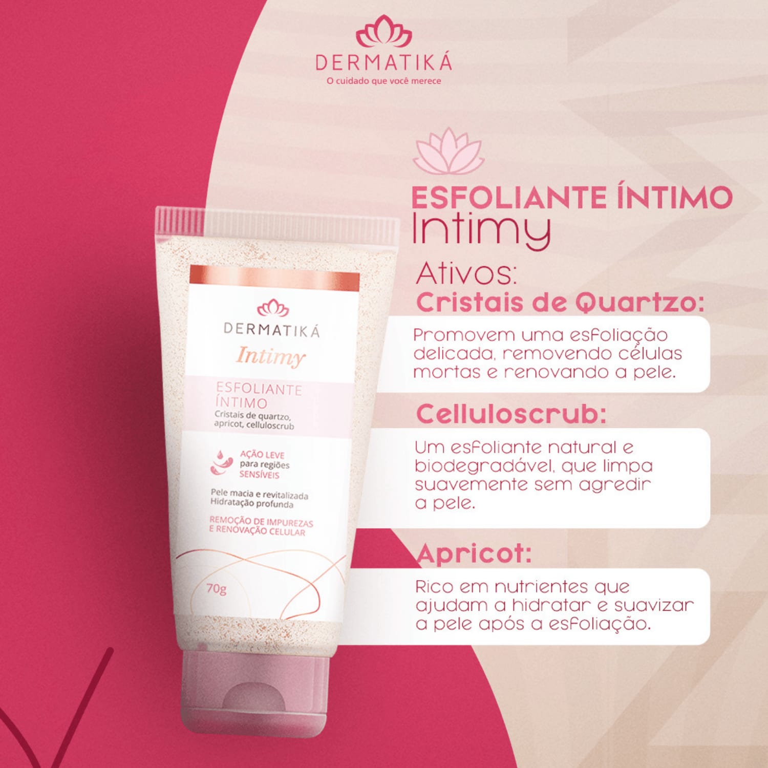 Esfoliante Íntimo Dermatiká Intimy | Beleza na Web