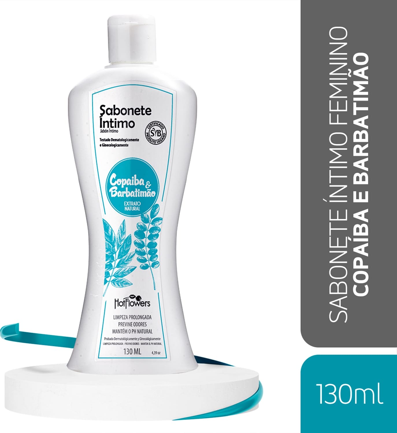 Sabonete Íntimo Feminino HotFlowers Copaíba e Barbatimão | Beleza na Web