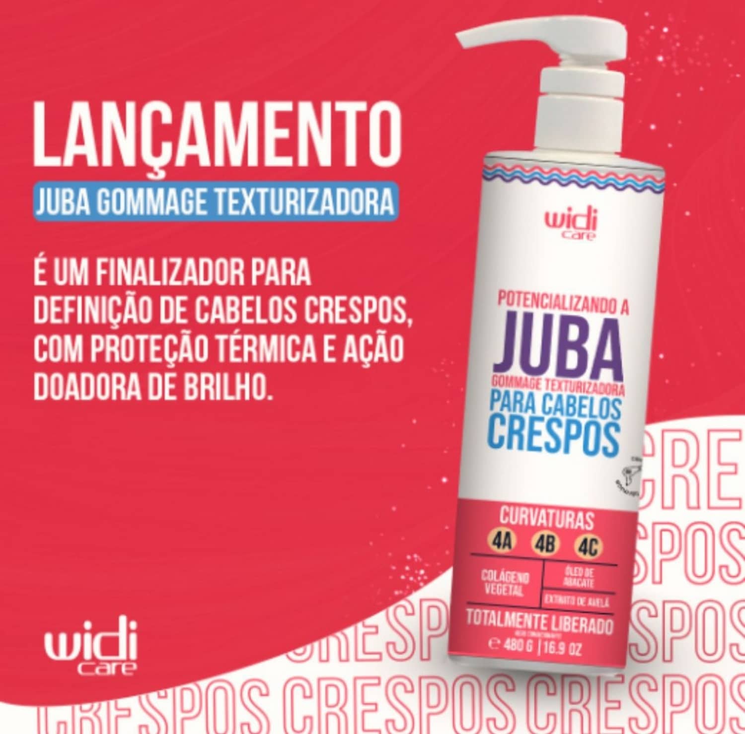 Kit Widi Care Juba Encrespando Encaracolando Bruma 8 Itens