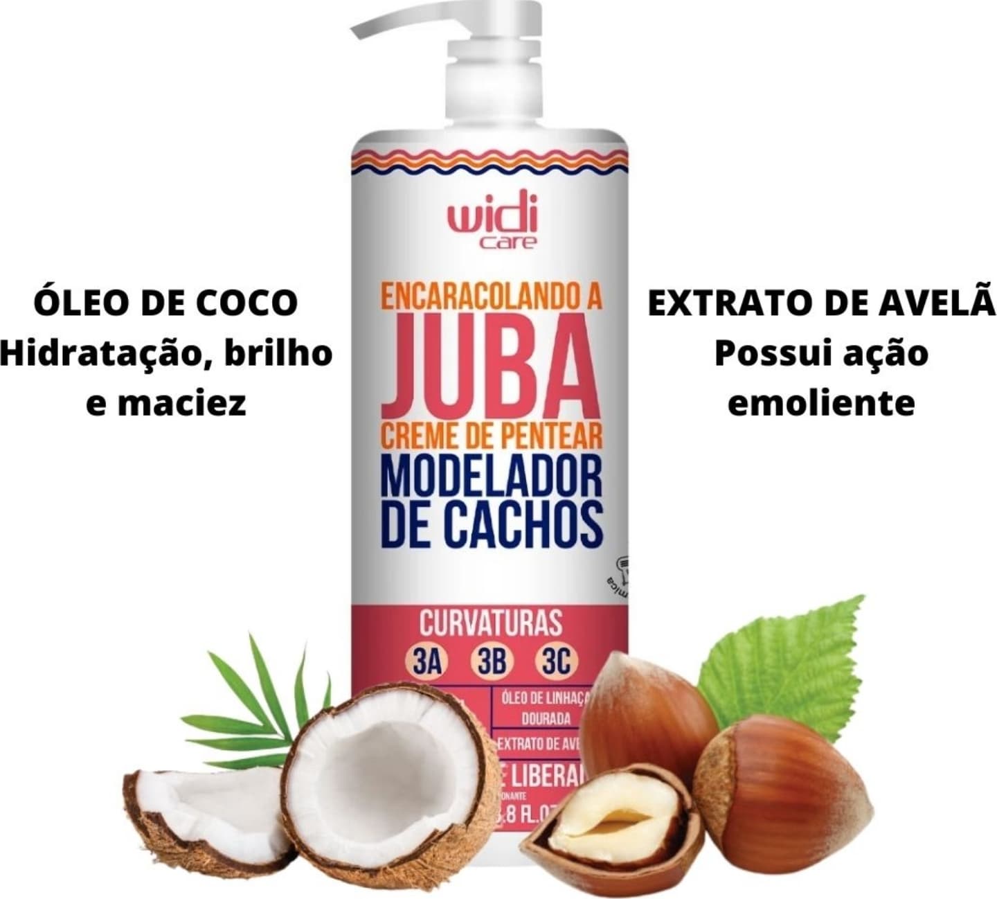 Kit Widi Care Juba 2 Modelador de Cachos Encaracolando 1l