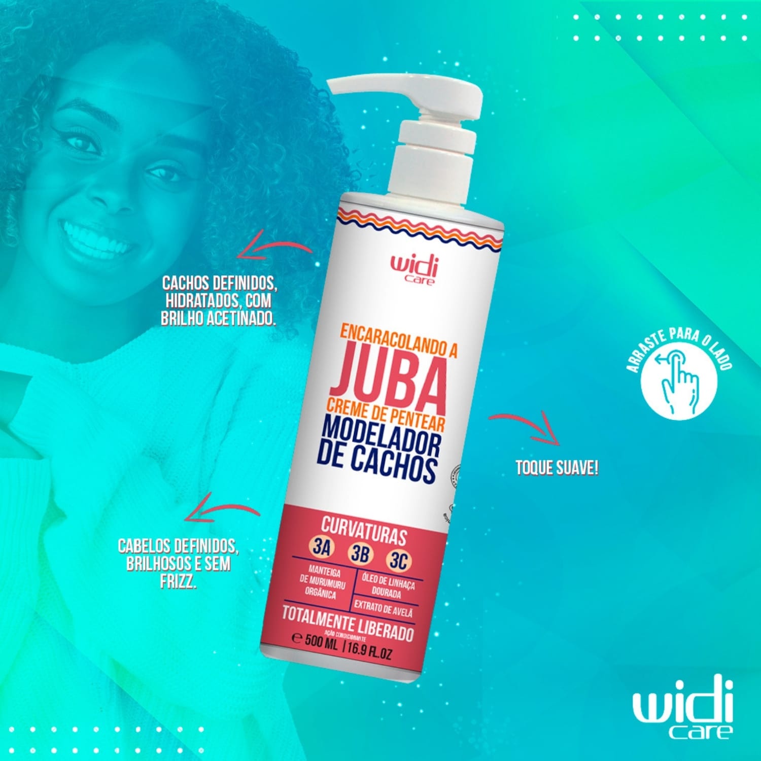 Kit Widi Care Juba Creme Encaracolando + Ondulando 500ml