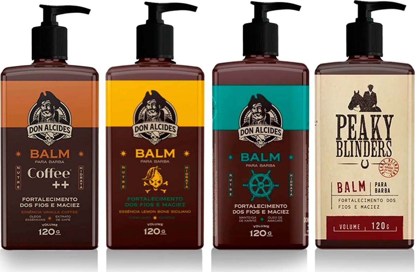 4x Balm Coffee Lemon Calico Jack Peaky Blinders Don Alcides