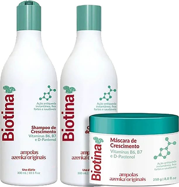 Kit Azenka Biotina Crescimento Trio | Beleza na Web
