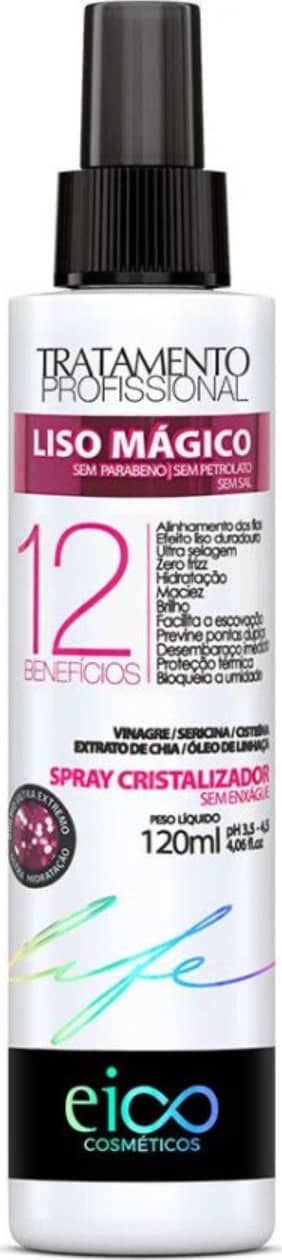Spray Eico Life Liso Mágico 120ml - Branco - 120ml