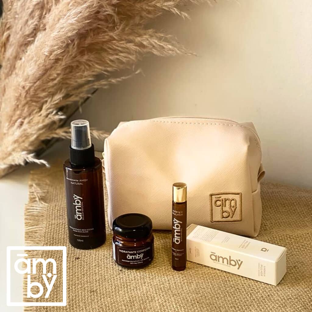 Amby Kit Desodorante 120ml + Mini Hidratante Corporal 30g + Sinergia ...