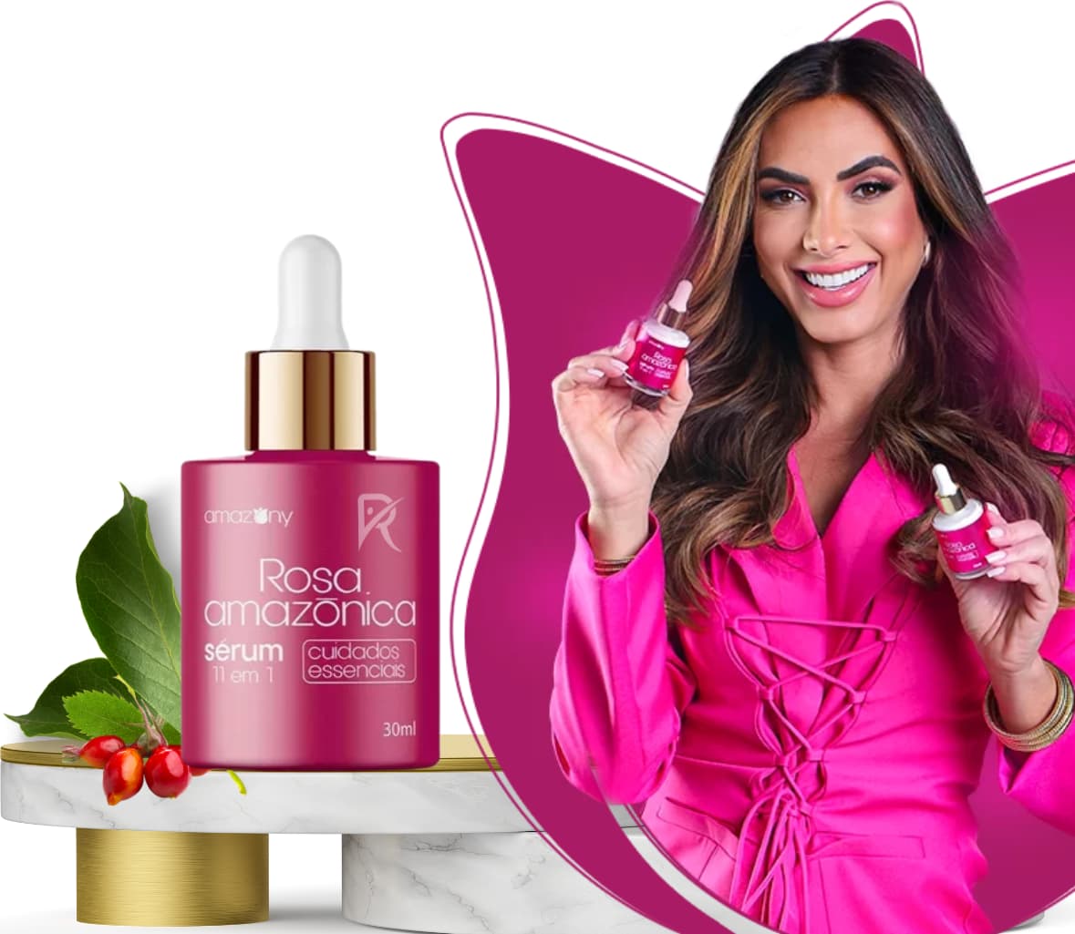 1 Rosa Amazônica Sérum 11 em 1 - Amazony