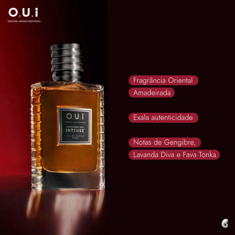 EDP Masculino Iconique 001 Intense O.U.i | Beleza na Web