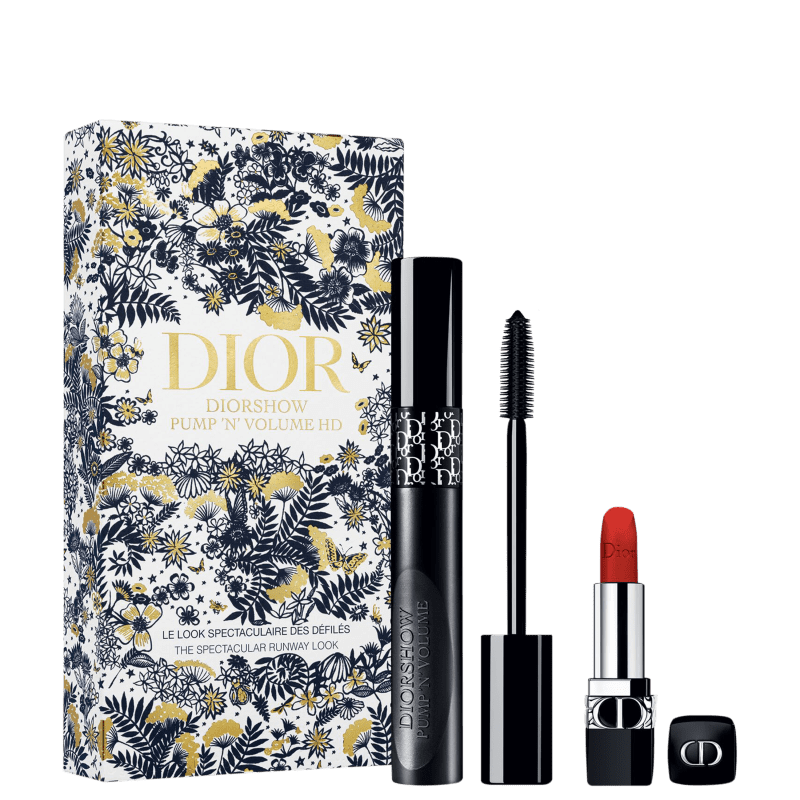 Kit Dior Diorshow Pump 'N' Volume HD + Dior Rouge | Beleza na Web
