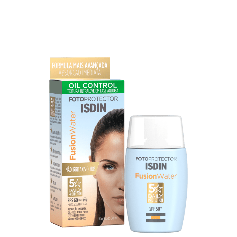 Protetor Solar Facial ISDIN Fotoprotector Fusion Water FPS 60 | Beleza na Web