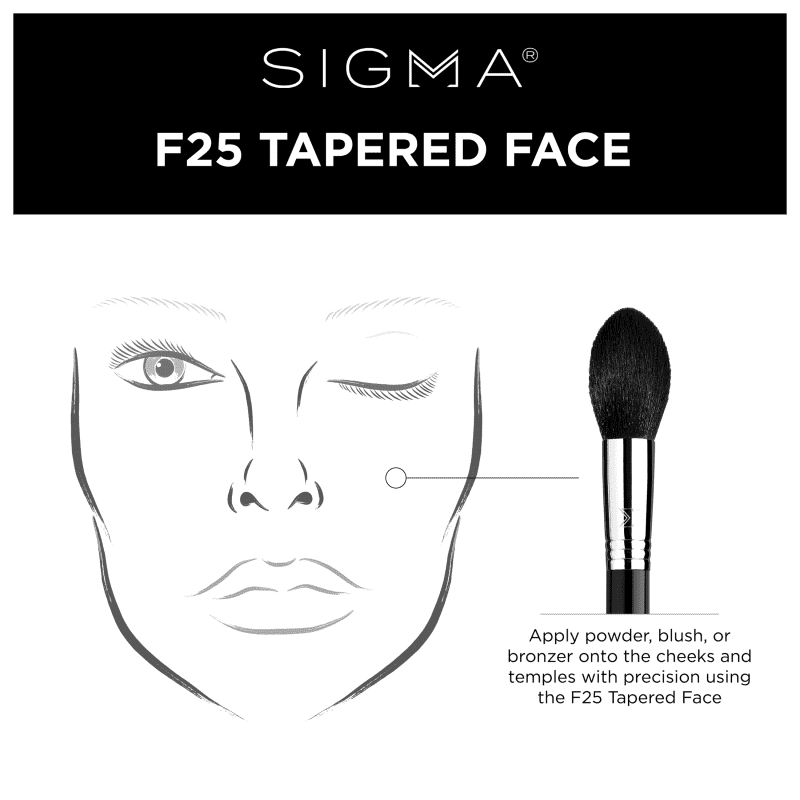 Pincel para Pó Sigma Beauty F25 Tapered Face | Beleza na Web