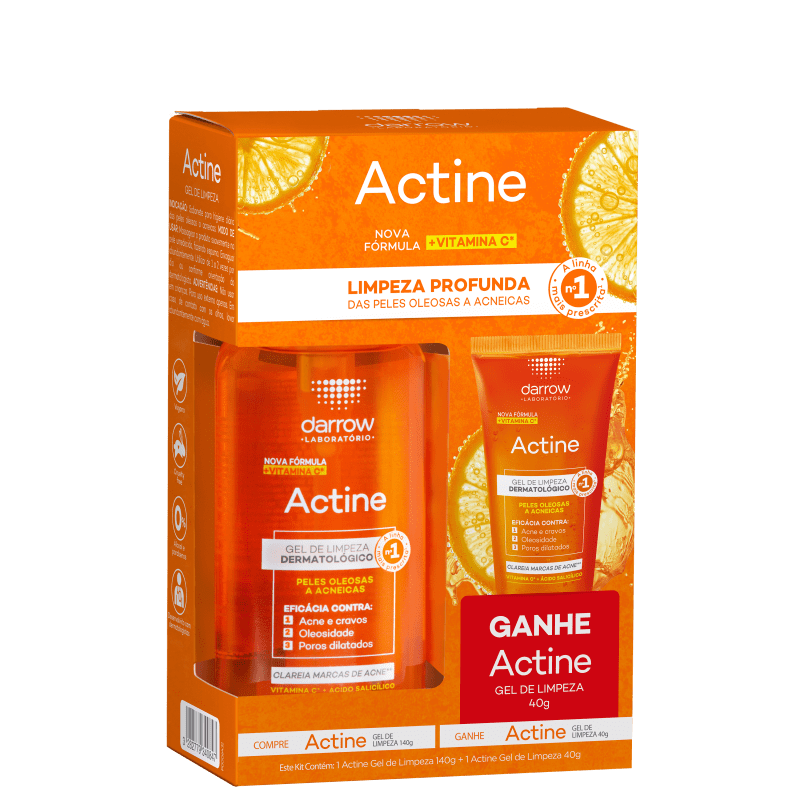 Kit Darrow Actine Gel de Limpeza Facial Duo | Beleza na Web