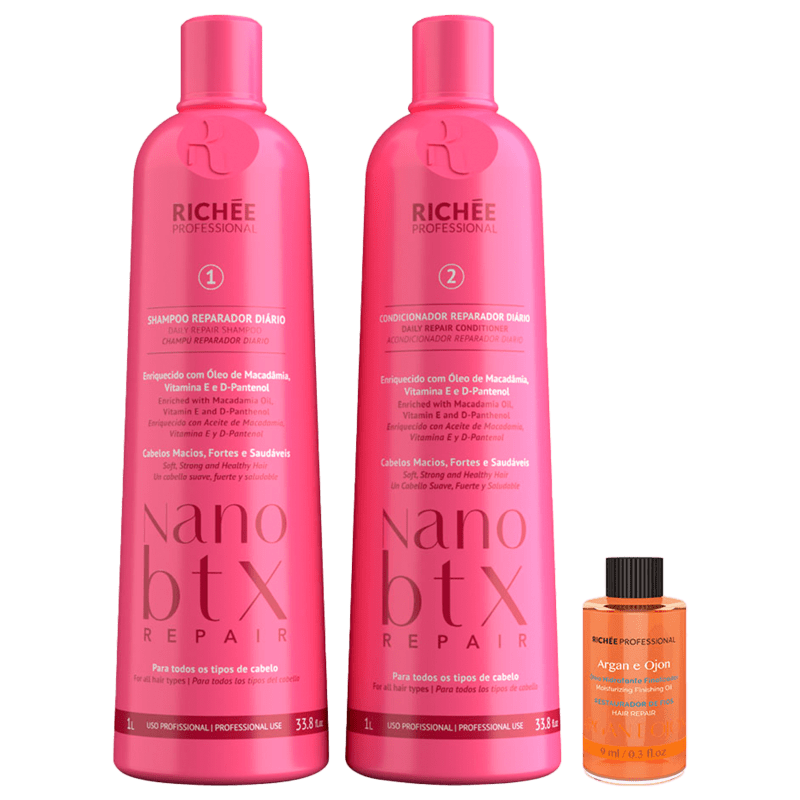 Kit Richée Professional Nanobtx Repair Argan Ojon | Beleza na Web