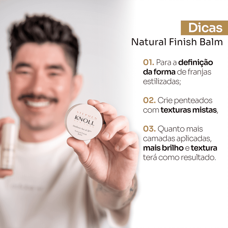 Pasta Modeladora Stephen Knoll Madison Ave. & 58th Natural Finish Balm ...