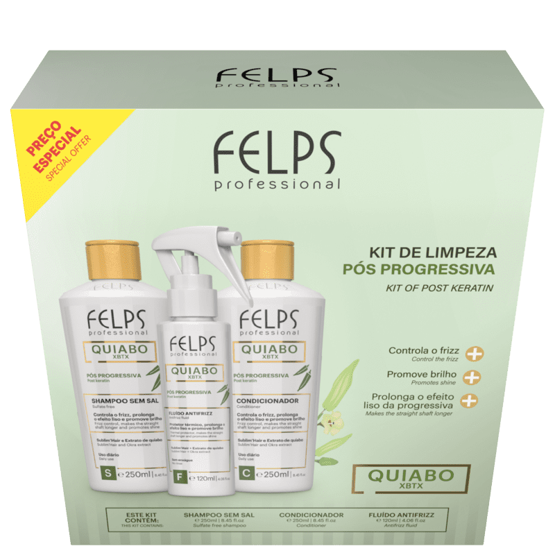 Kit Felps Quiabo XBTX Pós Progressiva | Beleza Na Web PRO Pro