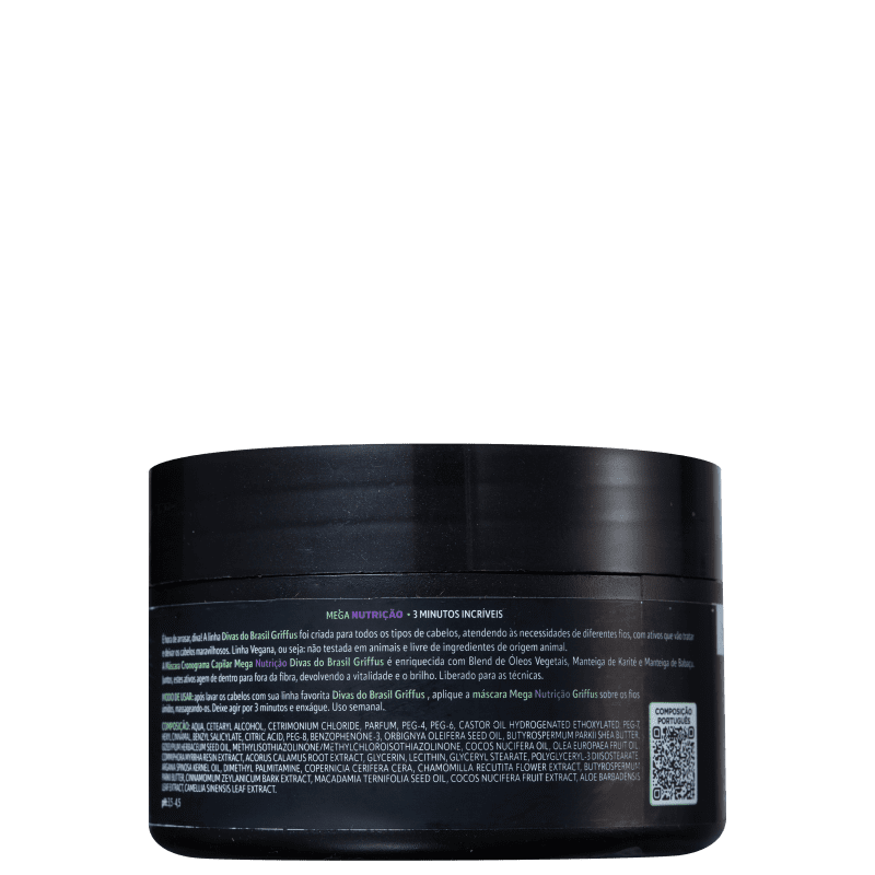 Máscara Capilar Griffus Divas do Brasil Mega Nutrição | Beleza Na Web