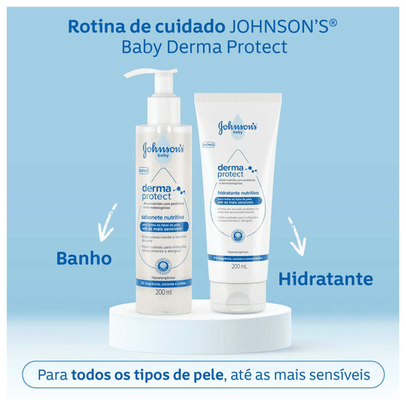 Hidratante Nutritivo Johnson's Baby Derma Protect | Beleza na Web
