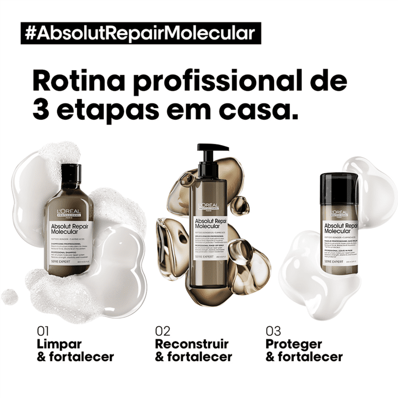 Shampoo L'Oréal Absolut Repair Molecular | Beleza na Web