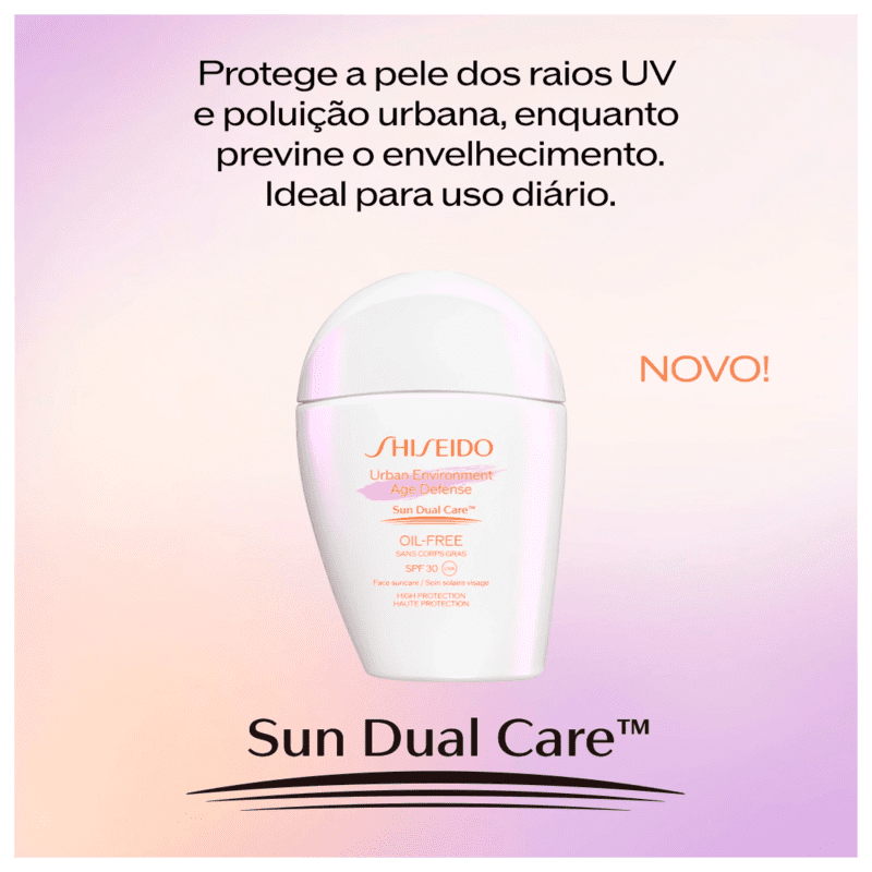 Protetor Solar Facial Shiseido Urban Environment Age Defense Oil-Free ...