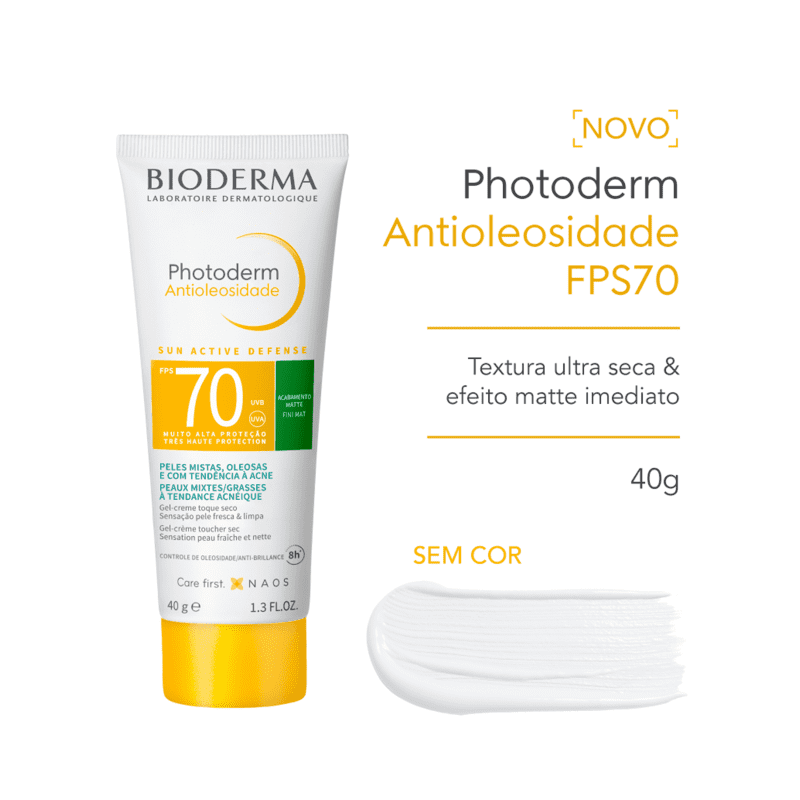 Protetor Solar Bioderma Photoderm Antioleosidade FPS 70 | Beleza na Web