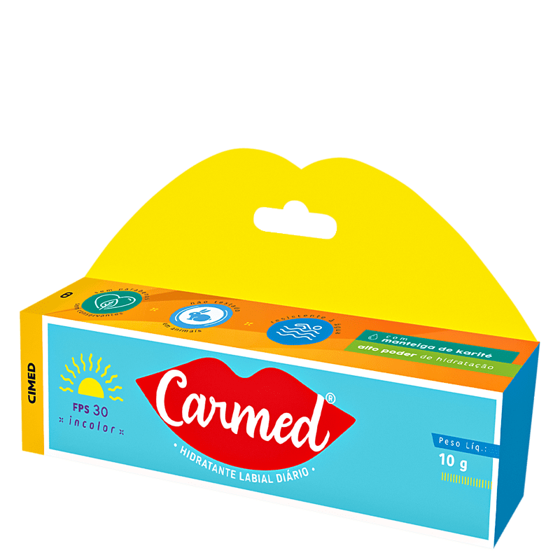 Protetor Solar Labial Cimed Carmed FPS30 | Beleza na Web