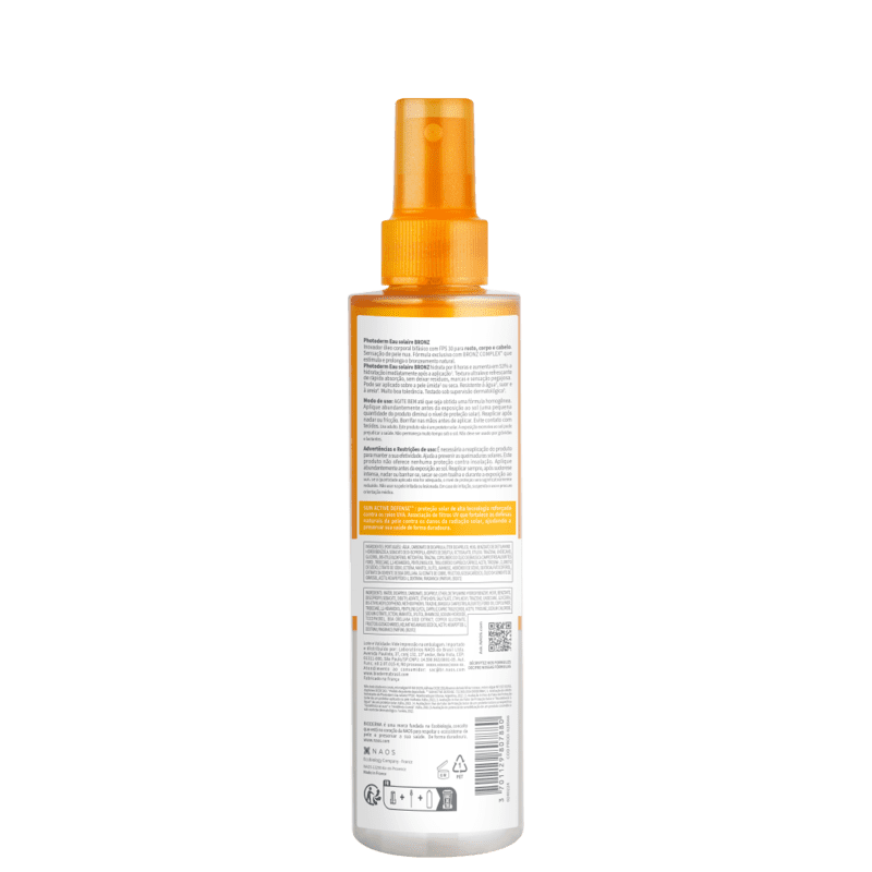 Bioderma Photoderm Eau Solaire BRONZ FPS 30 | Beleza na Web