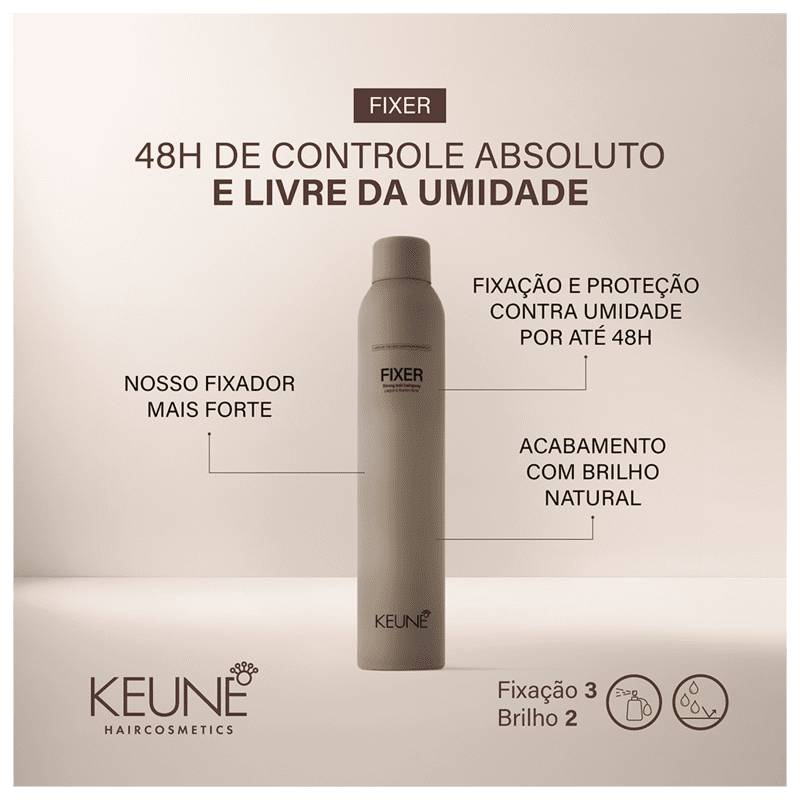 Spray Fixador Keune Style Fixer 300ml | Beleza na Web