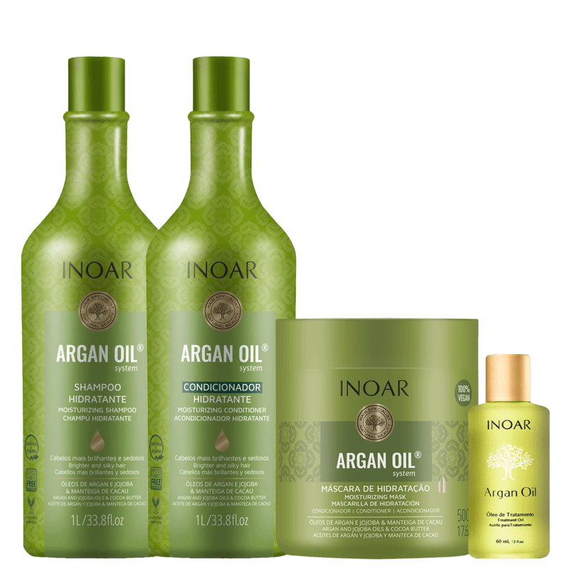 Kit Inoar Argan Oil System Completo | Beleza Na Web PRO Pro