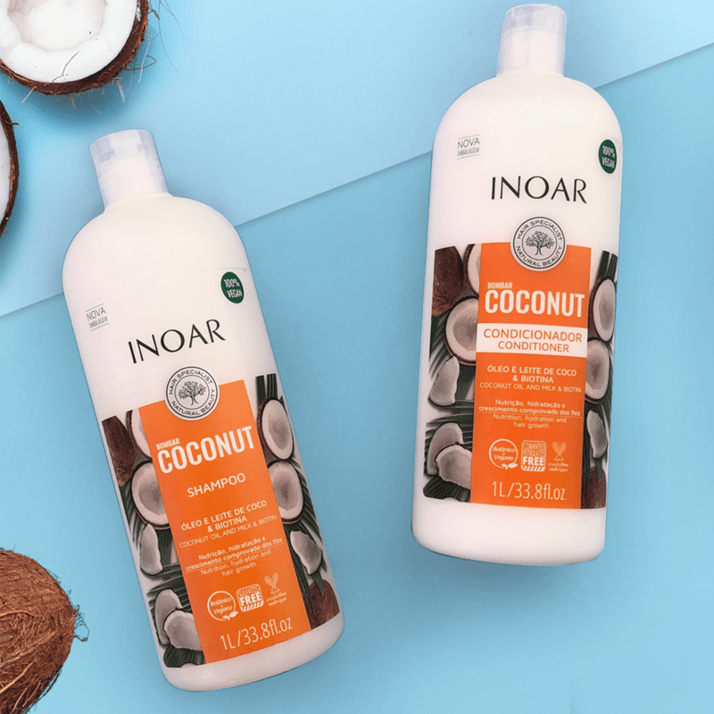 Kit Inoar Bombar Coconut Litro | Beleza na Web