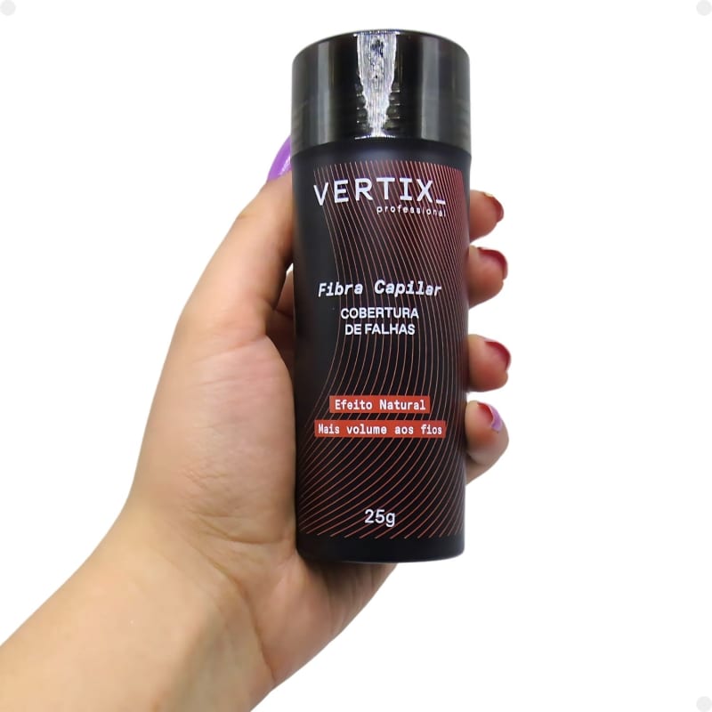 Kit Vertix: 3 Fibras Capilar Preta Cód.2811 25g