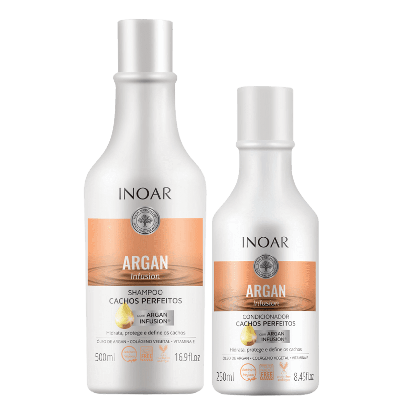 Kit Inoar Argan Infusion Cachos Perfeitos | Beleza na Web